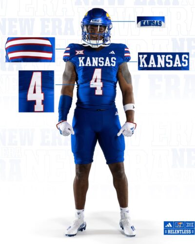 KU unveils redesigned football jerseys - KU Sports